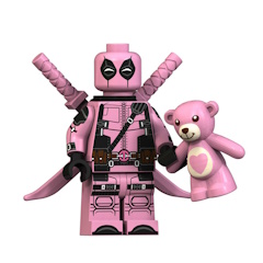 Marvel Pink Deadpool Minifigure - bricknmix.uk