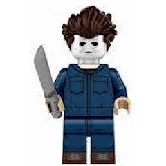 Horror Michael Myers Minifigure - bricknmix.uk