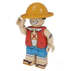 OnePiece Monkey D Luffy Minifigure - bricknmix.uk