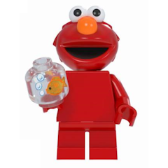Sesame Street Elmo Minifigure - bricknmix.uk